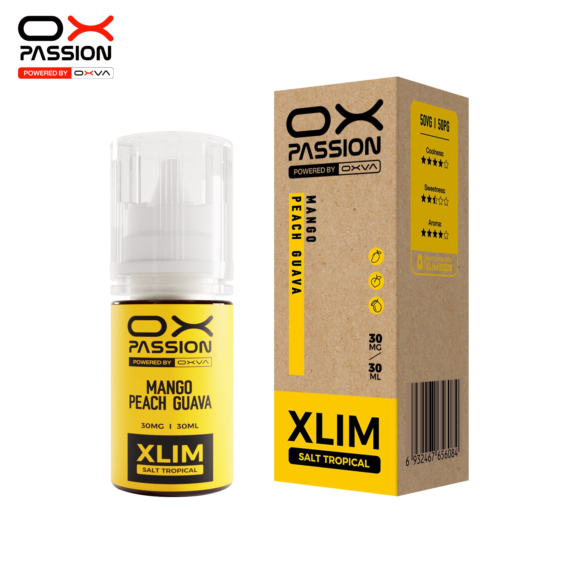 OX PASSION Mango Peach Guava 30ML – OXVA.ID
