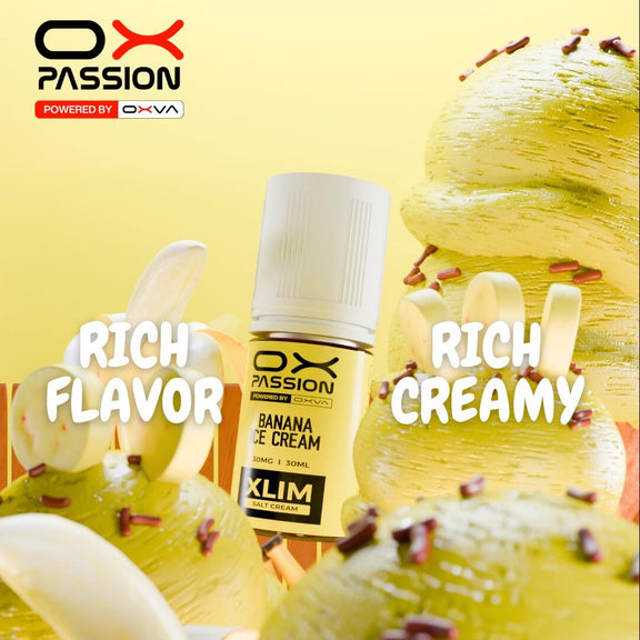 OX PASSION Banana Ice Cream 30ML – OXVA.ID
