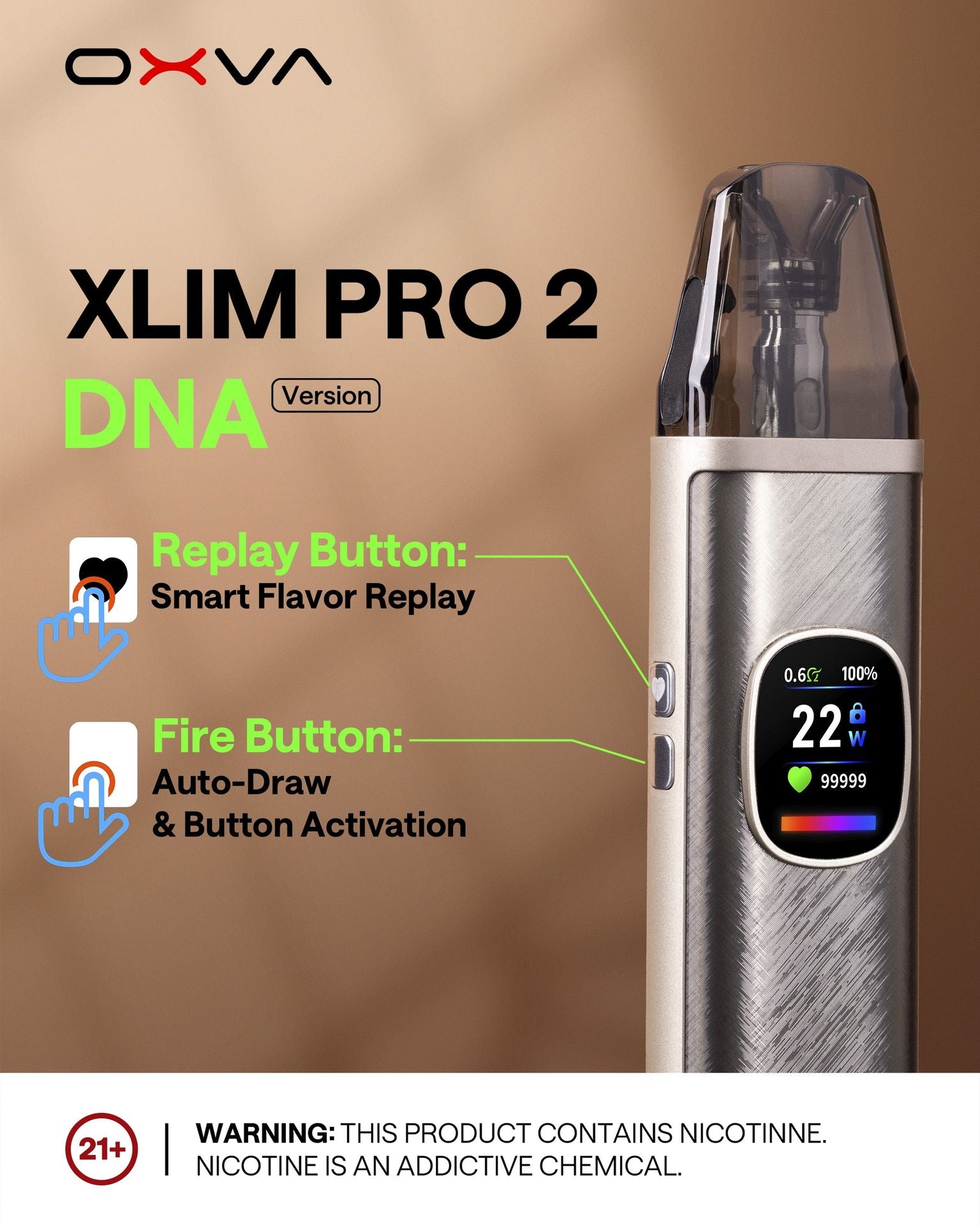 OXVA Xlim Pro 2 DNA 30W – OXVA.ID
